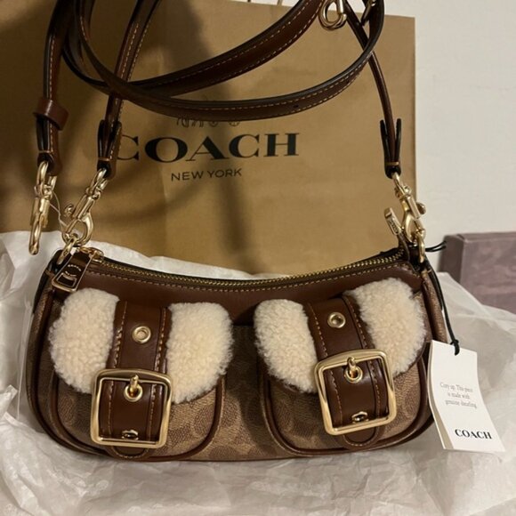 coach outlet | Bags | Coach Ashton Baguette In Signature Canvas Bag ...